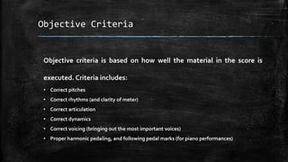 Critiquing music | PPTX