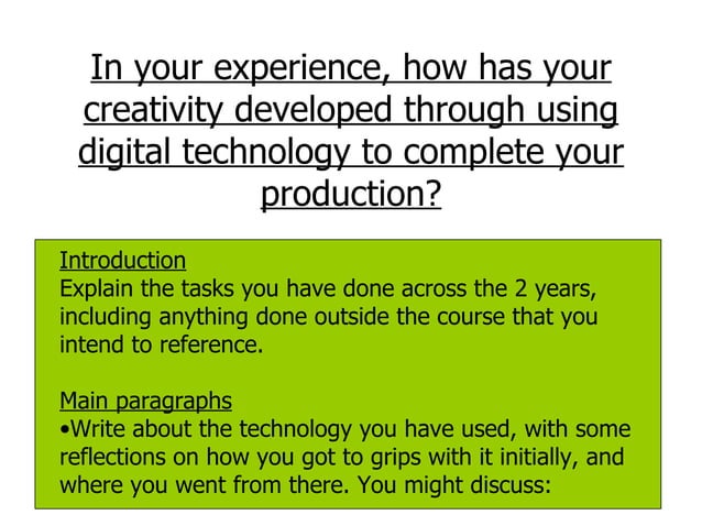 Critical perspectives exam | PPT