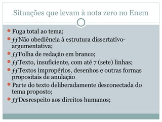 Critério de avaliação redação enem | PPT