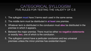 Critical thinking categorical syllogism pptx | PPT