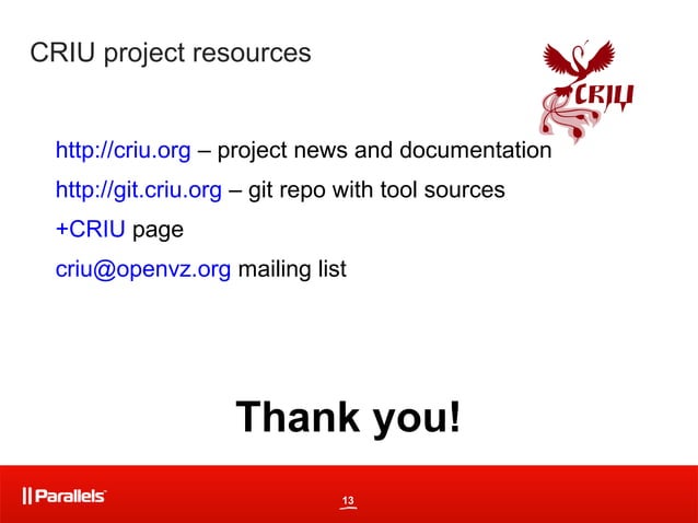 Checkpoint/restore of containers with CRIU | ODP