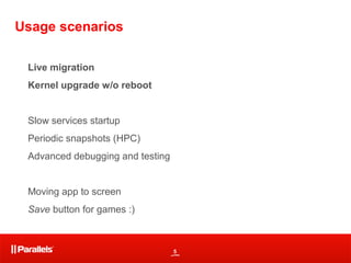 Checkpoint/restore of containers with CRIU | ODP