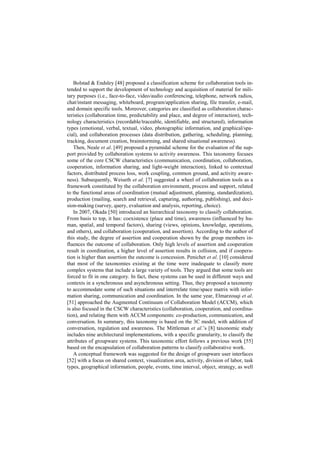 Towards an overarching classification model of CSCW and groupware: a ...