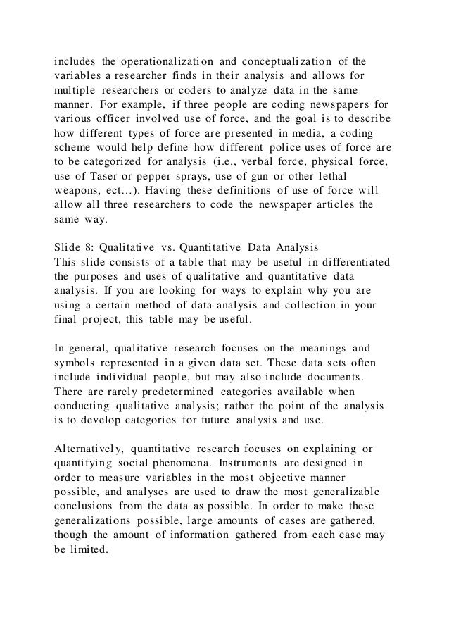 CRJ 302 Research Methods Module 6- Qualitative MethodsSlide 1 | PDF