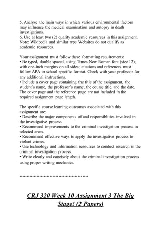 CRJ 320 Enhance teaching - snaptutorial.com