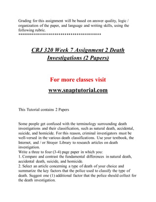CRJ 320 EXceptional Education/snaptutorial.COM | DOCX