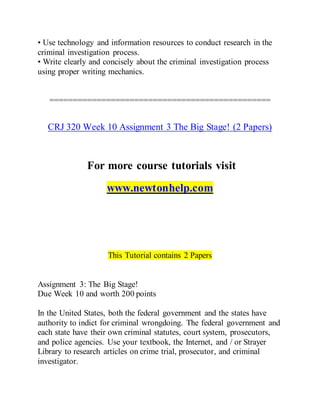 Crj 320 Education is Power/newtonhelp.com