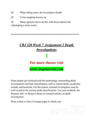 Crj 320 Success Begins / snaptutorial.com