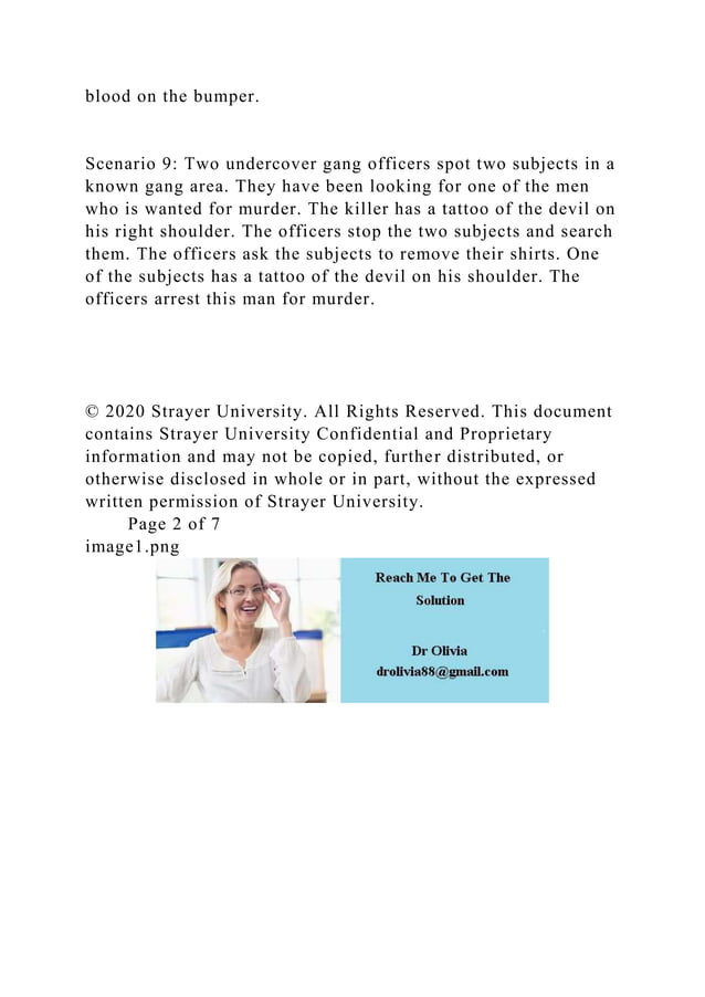 CRJ325Reasonable Suspicion Versus Probable Cause Template .docx | Crime & Harmful Acts to ...