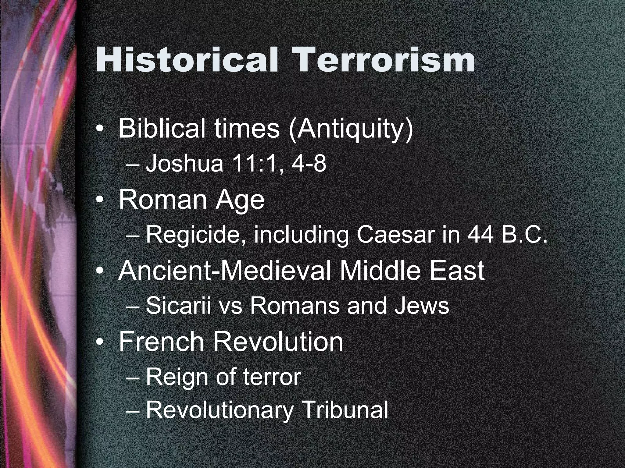 Crj3400 Terrorism Understandingthe Threat1&2 | PPS