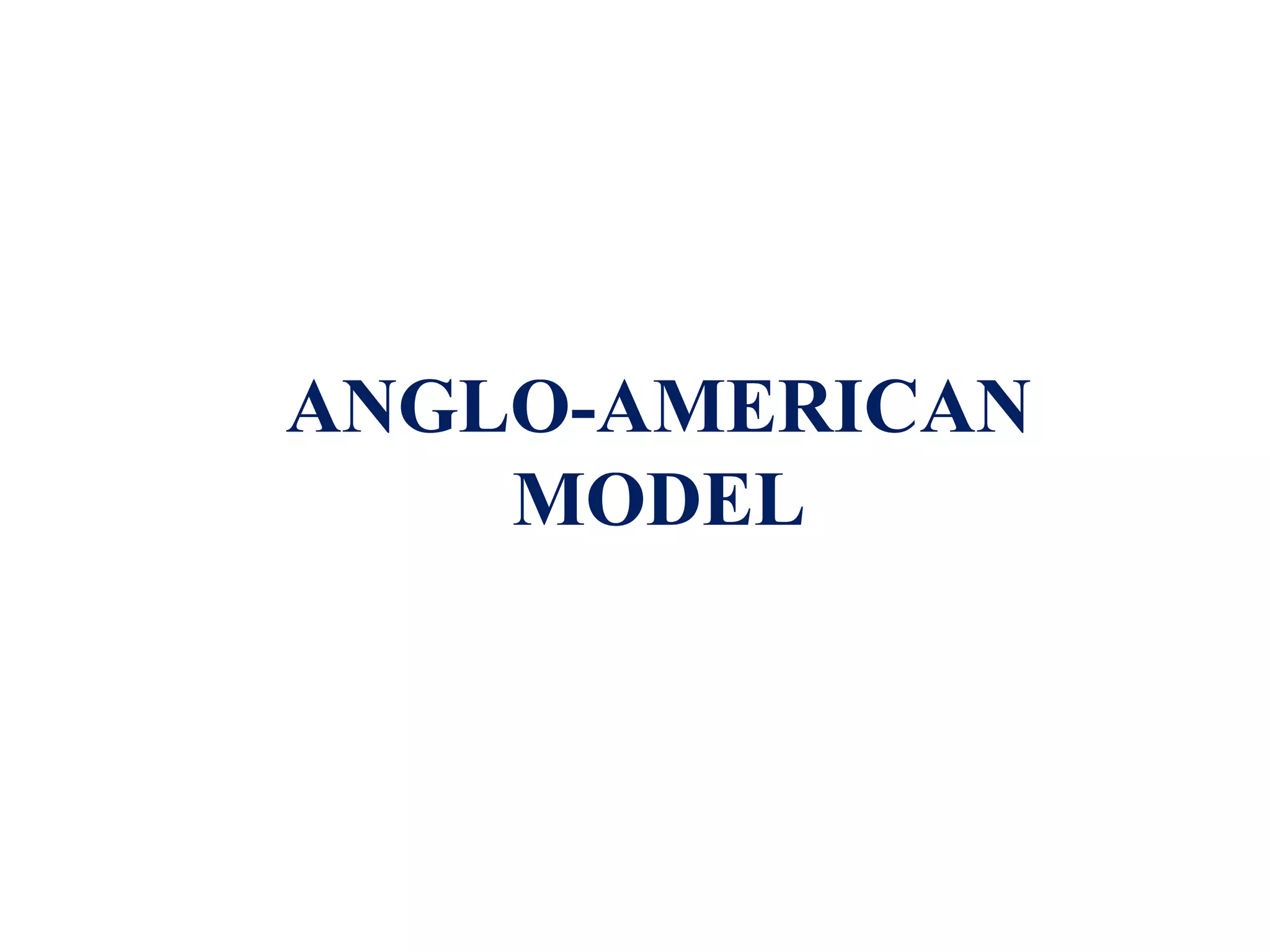 Anglo-American Model | PPTX