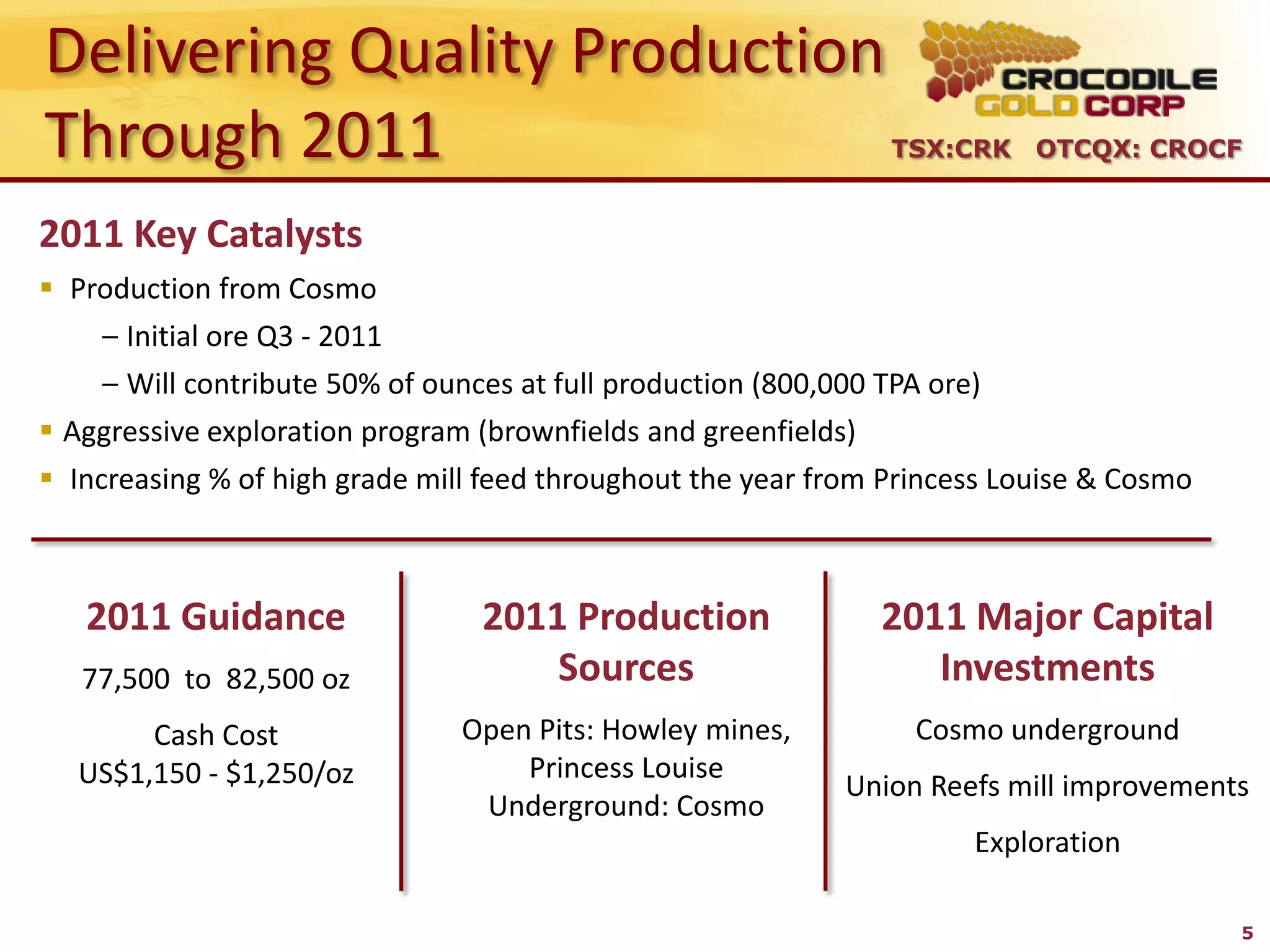 Crocodile Gold November 2011 | PDF