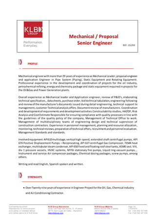 Cr klb oil&gas proposal engineer | PDF