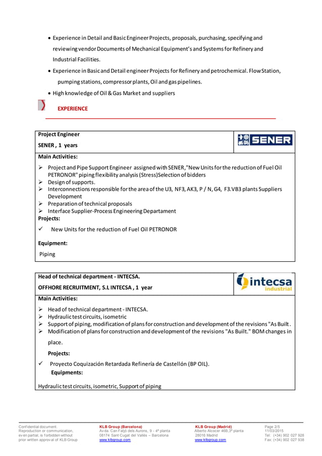 Cr klb oil&gas proposal engineer | PDF