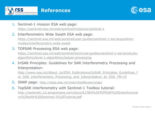 Training and hands-on SNAP Sentinel-1 IW SLC Interferogram and ...