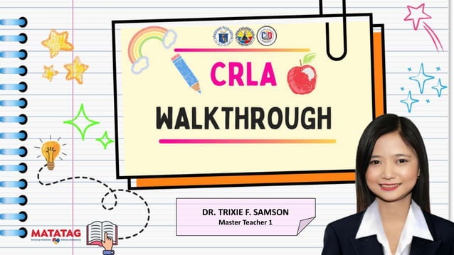 CRLA (Comprehensive Rapid Literacy Assessment) and Rapid Mathematics ...