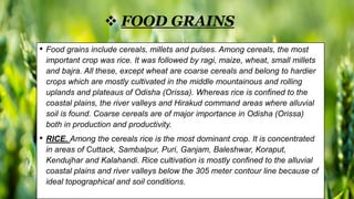 Agriculture in orissa | PPTX