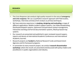 Crisis Response Lab | PDF