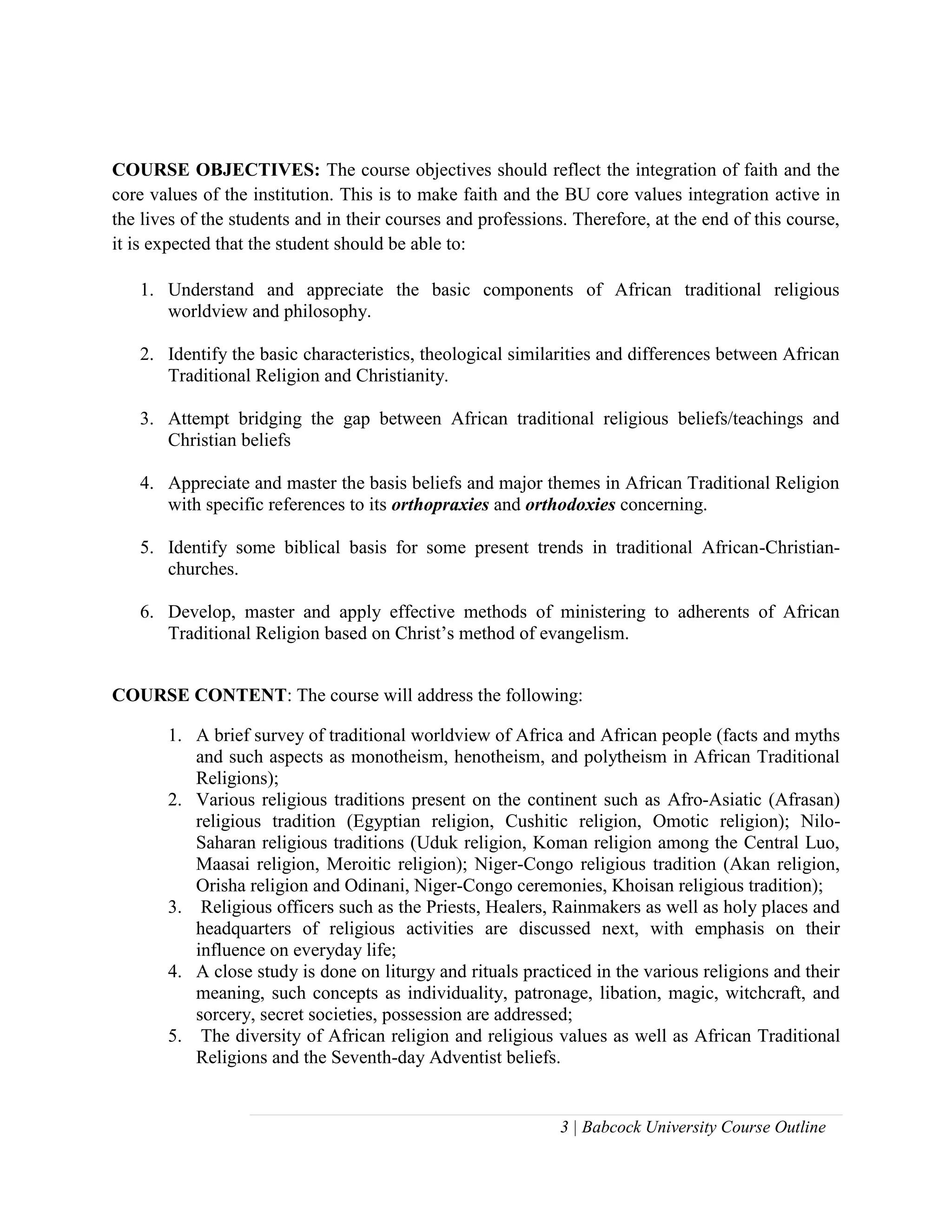 African Traditional Religions | PDF