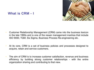 Customer Relationship Management (CRM) - TEDO | PPT