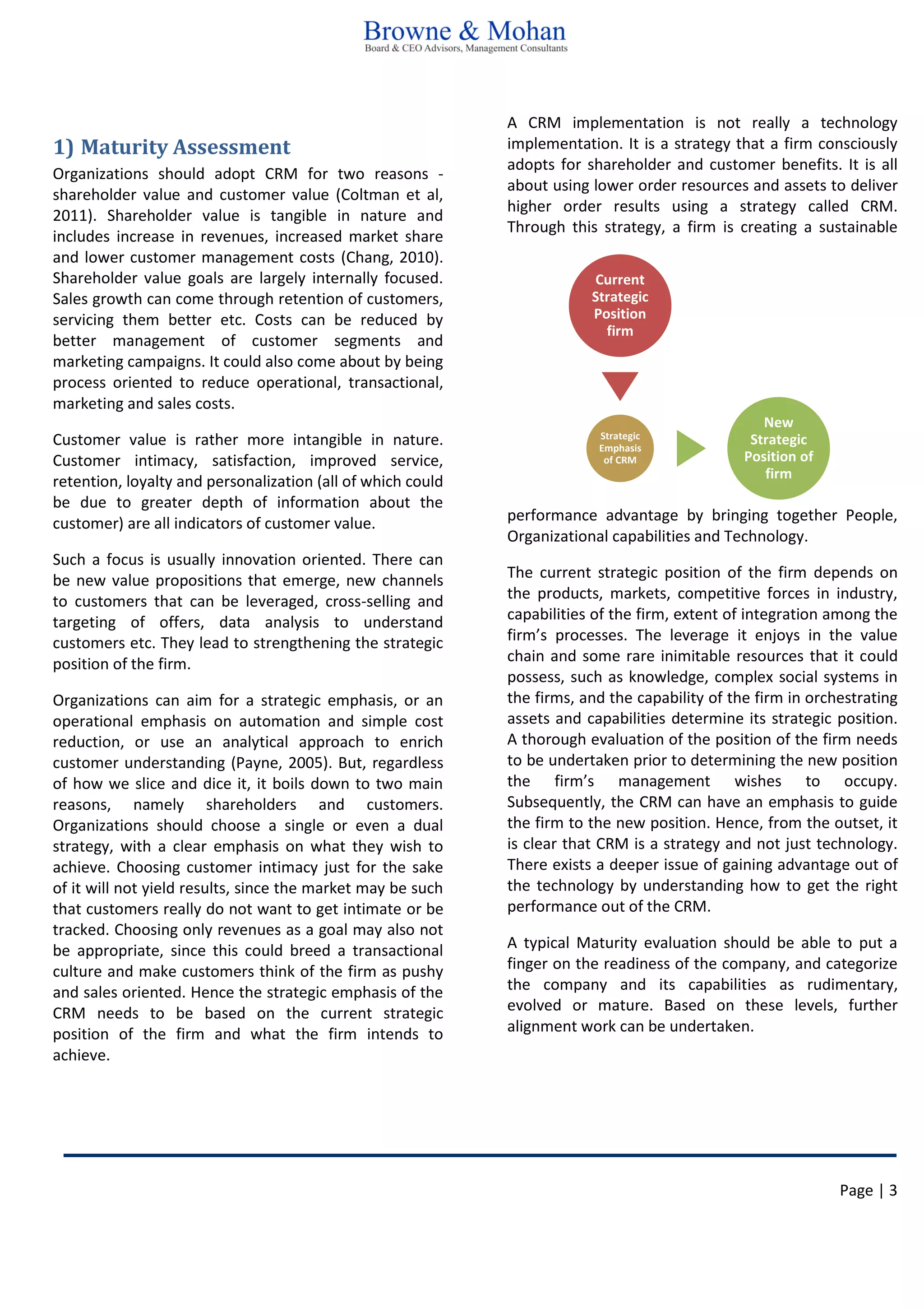 Manage Successful CRM adopion: MACE framework | PDF