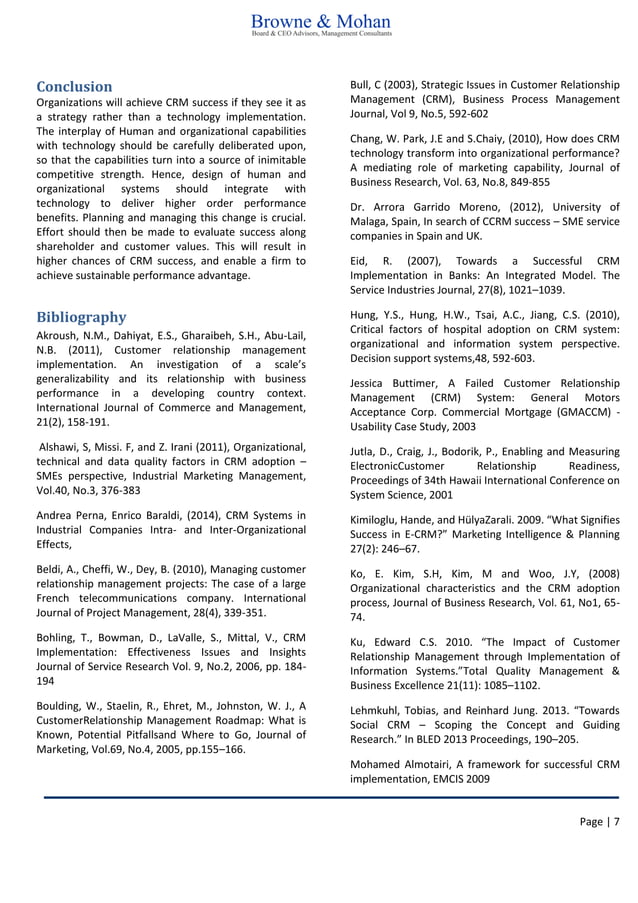 Manage Successful CRM adopion: MACE framework | PDF