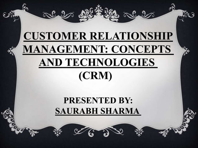 CRM Concepts | PPTX