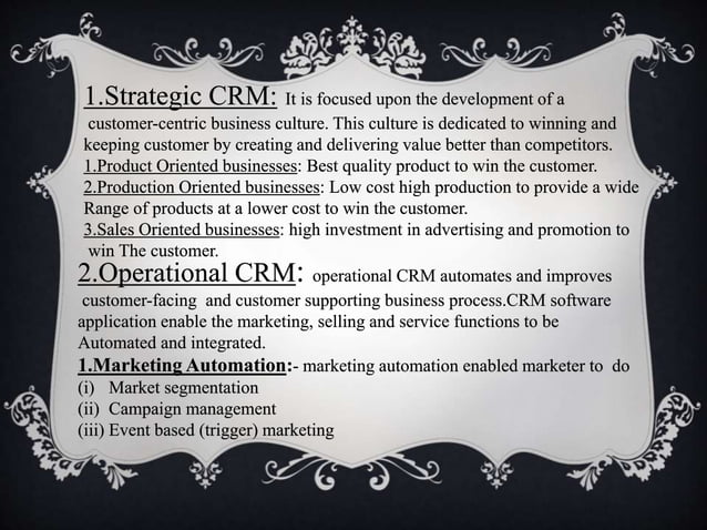 CRM Concepts | PPTX