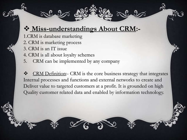 CRM Concepts | PPTX