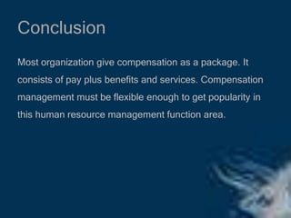 Compensation and reward management-types of compensation | PPTX