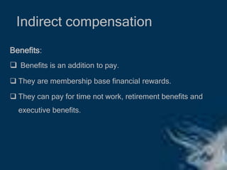 Compensation and reward management-types of compensation | PPTX
