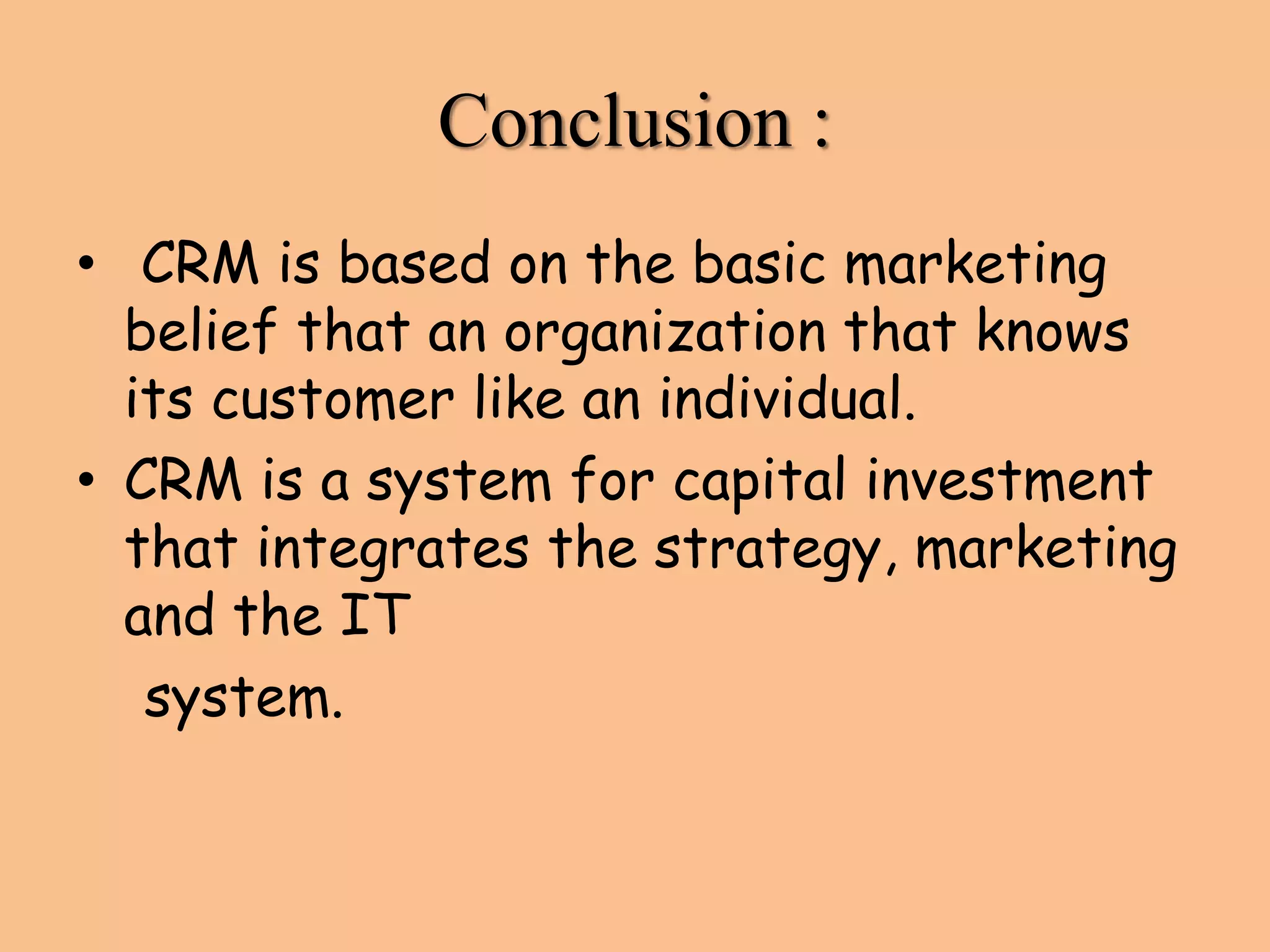 Consumer Relationship Management | PPTX