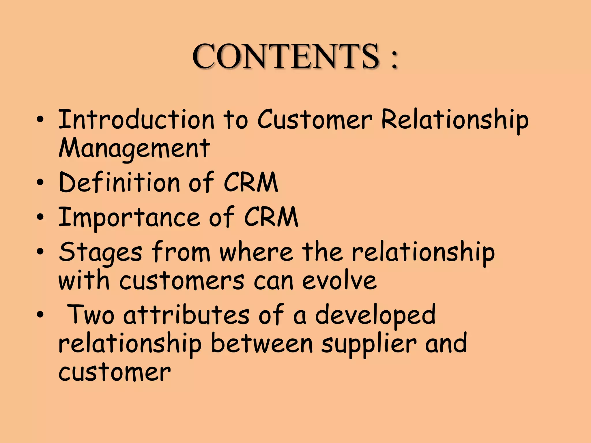 Consumer Relationship Management | PPTX