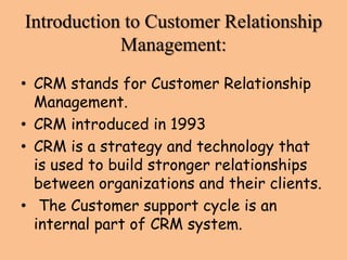 Consumer Relationship Management | PPTX