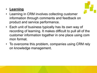 Customer Relationship Management (CRM) | PPTX