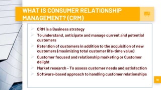 Consumer Relationship Management (CRM) | PPT