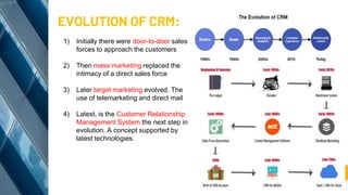Consumer Relationship Management (CRM) | PPT
