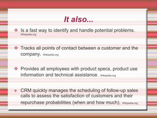 Customer Relationship Management | PPT
