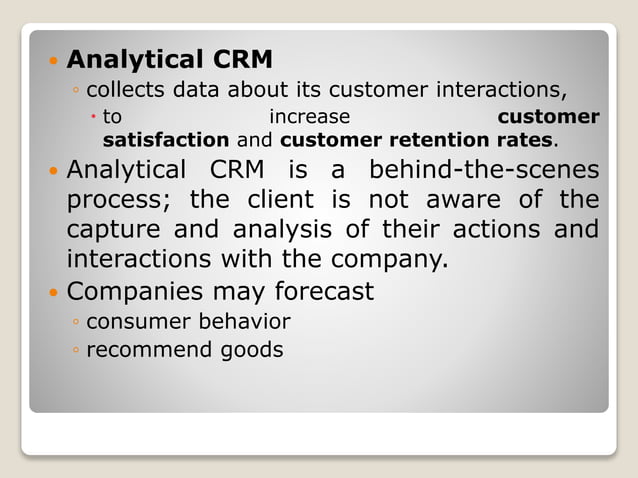 Customer Relationship Management (CRM) Presentation | PPTX | Sales ...