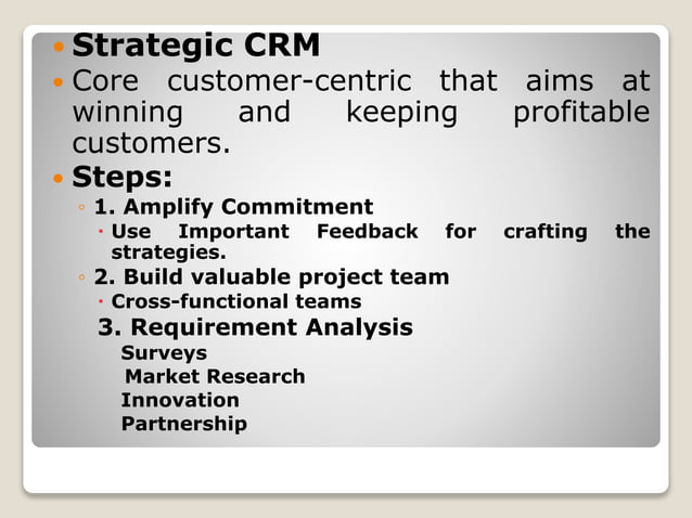 Customer Relationship Management (CRM) Presentation | PPTX | Sales ...