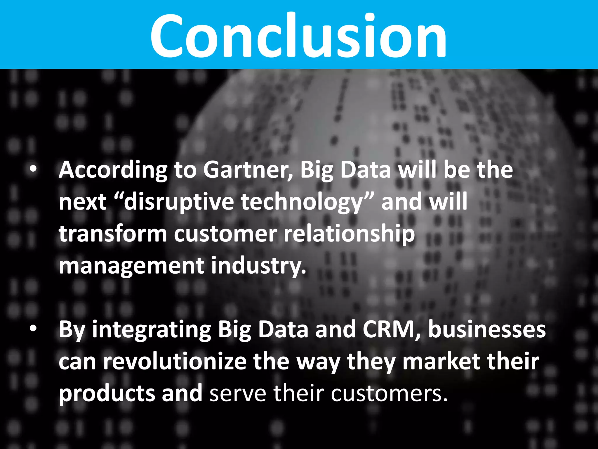 CRM & Big Data Analytics | PPT