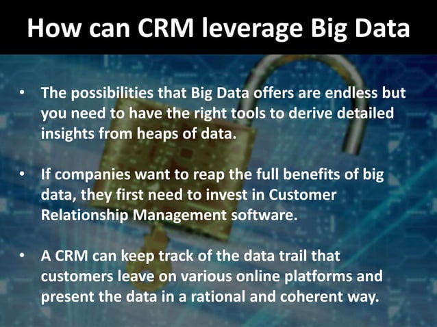CRM & Big Data Analytics | PPT