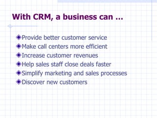 Crm evolution- crm phases | PPT