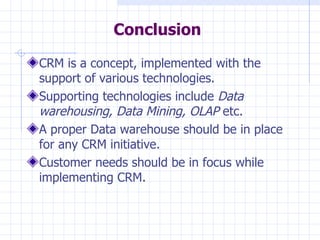 Crm evolution- crm phases | PPT
