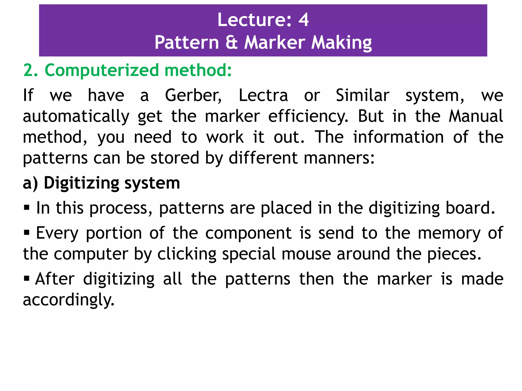 CRM-Lecture-04 (Pattern & Marker Making).pptx