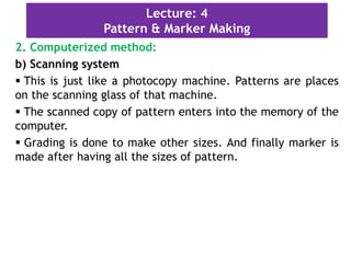 CRM-Lecture-04 (Pattern & Marker Making).pptx