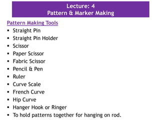 CRM-Lecture-04 (Pattern & Marker Making).pptx