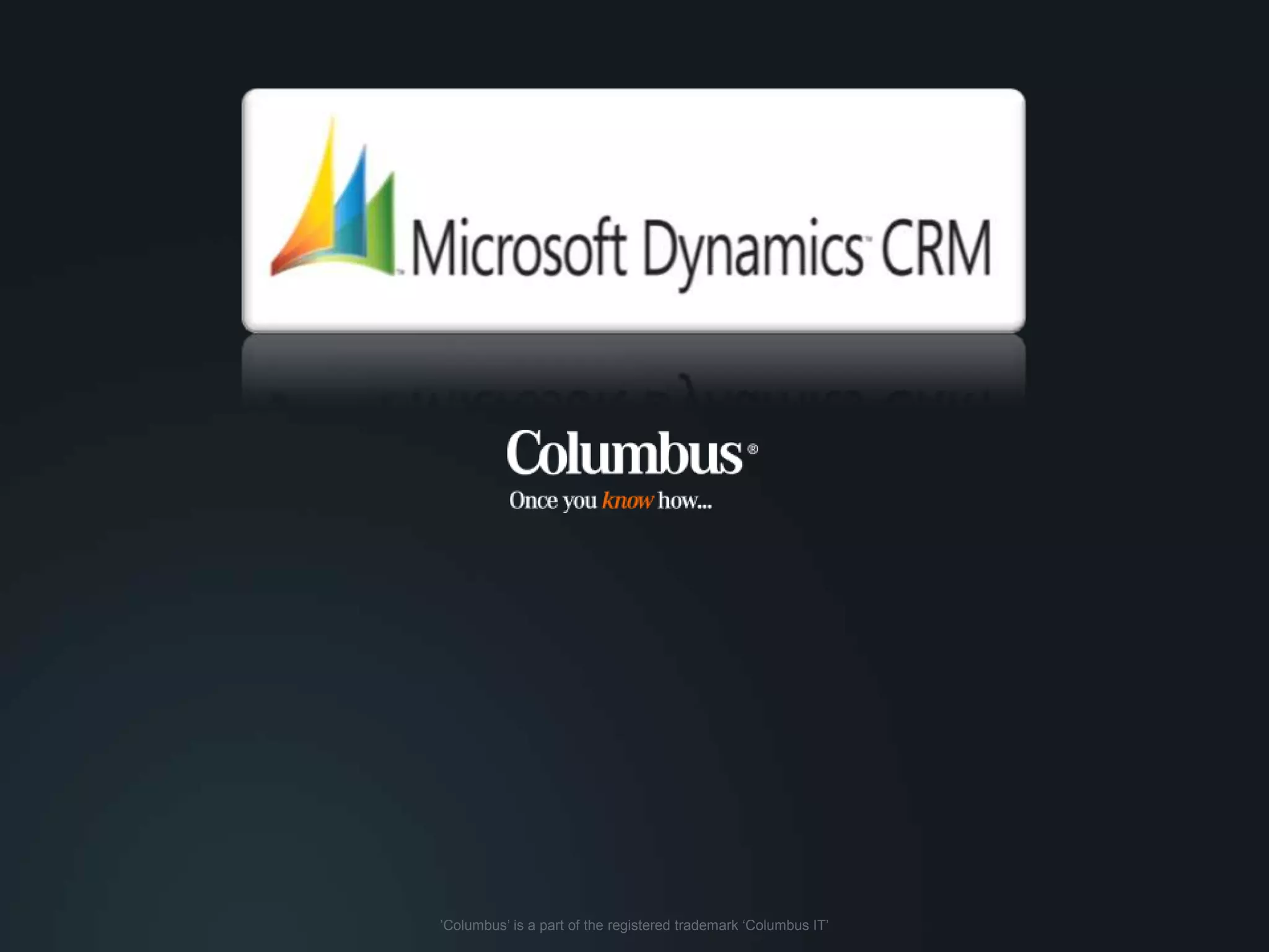 Dynamics CRM overview | PPT
