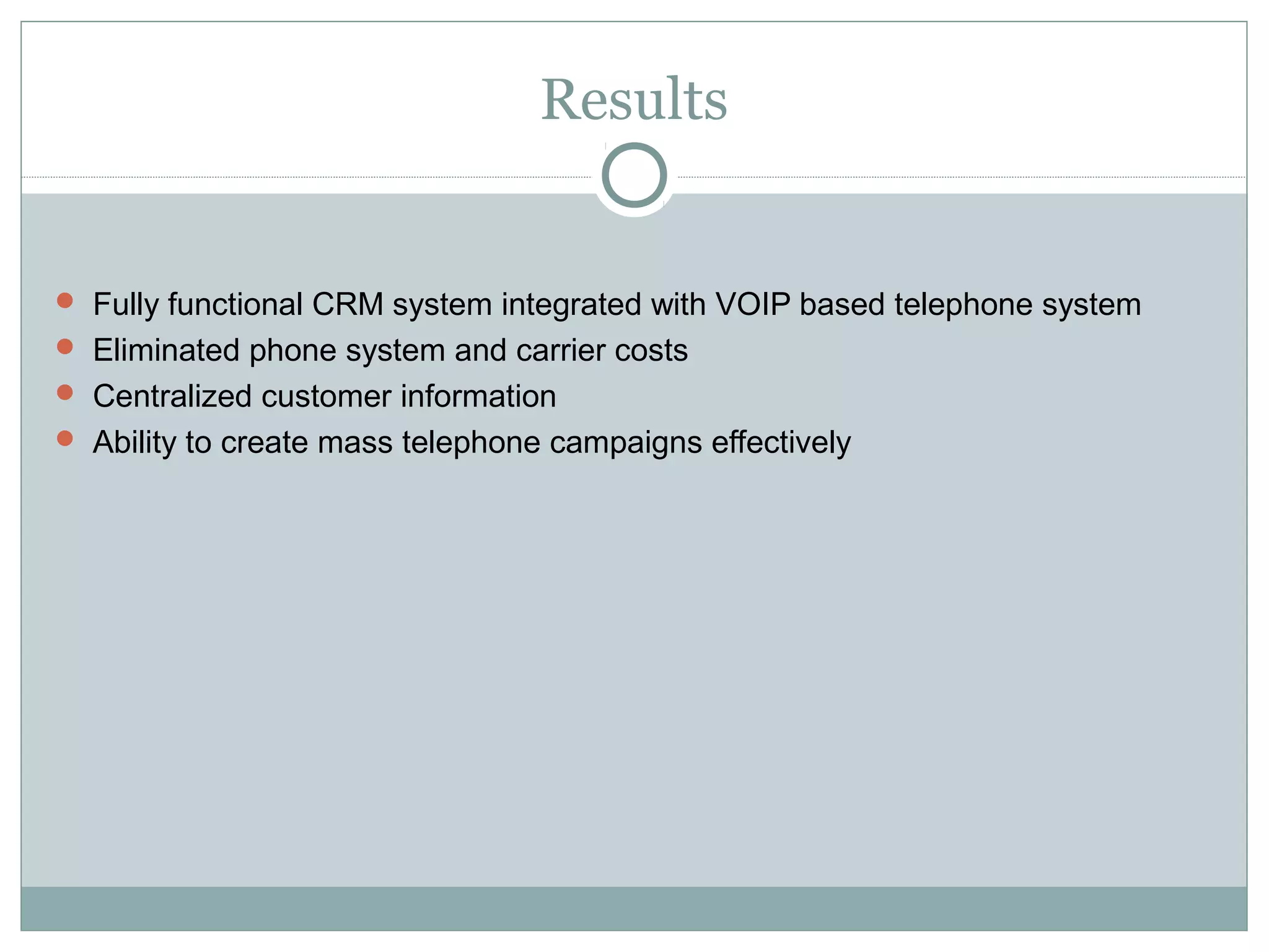 Crm telephony voip | PPT
