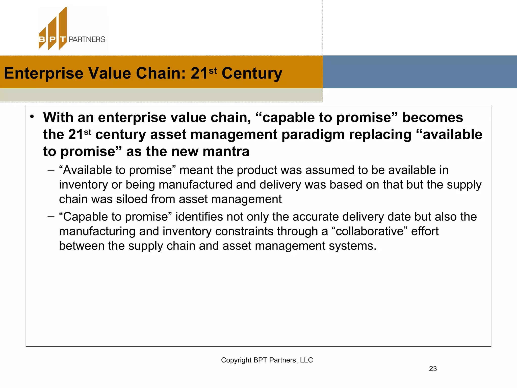 CRM & The Enterprise Value Chain | PPT